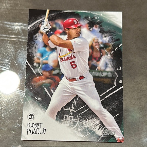 Topps | Accessories | Topps Baseball Card Red And White Uniform | Poshmark